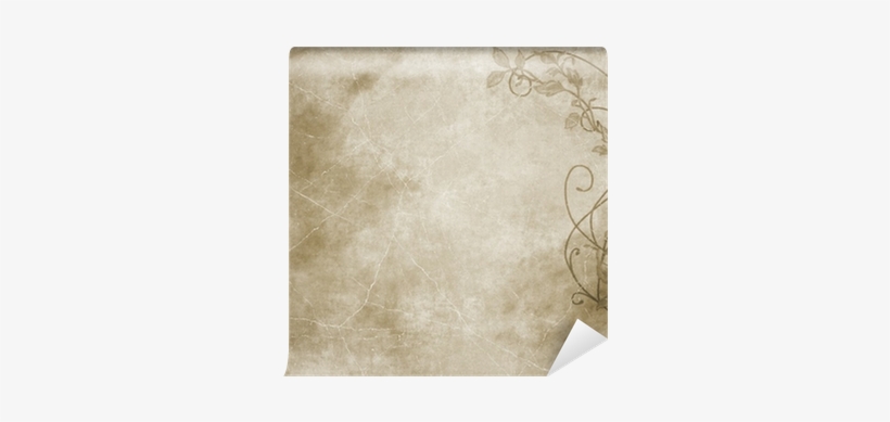 Large Image Of Floral Paper Canvas Or Parchment Wall - Paper PNG Image ...