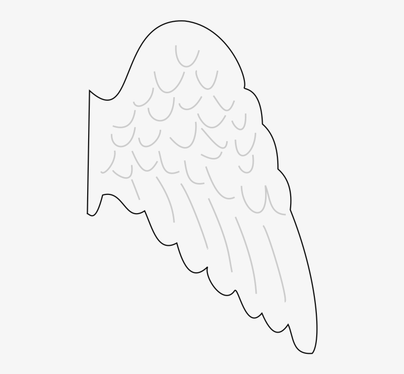 Single Clipart Angel Wing - Clip Art PNG Image | Transparent PNG Free ...