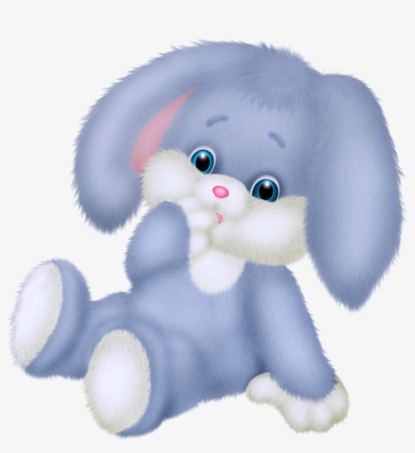 Cute Blue Bunny Png Clipart Picture - Clip Art Toy Bunny PNG Image ...