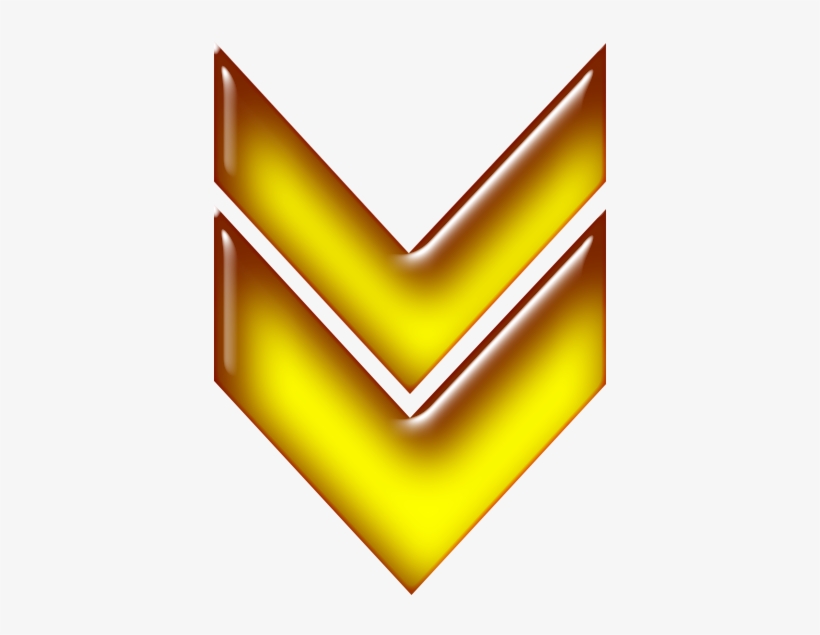 Double Arrow Yellow Down - Portable Network Graphics PNG Image ...