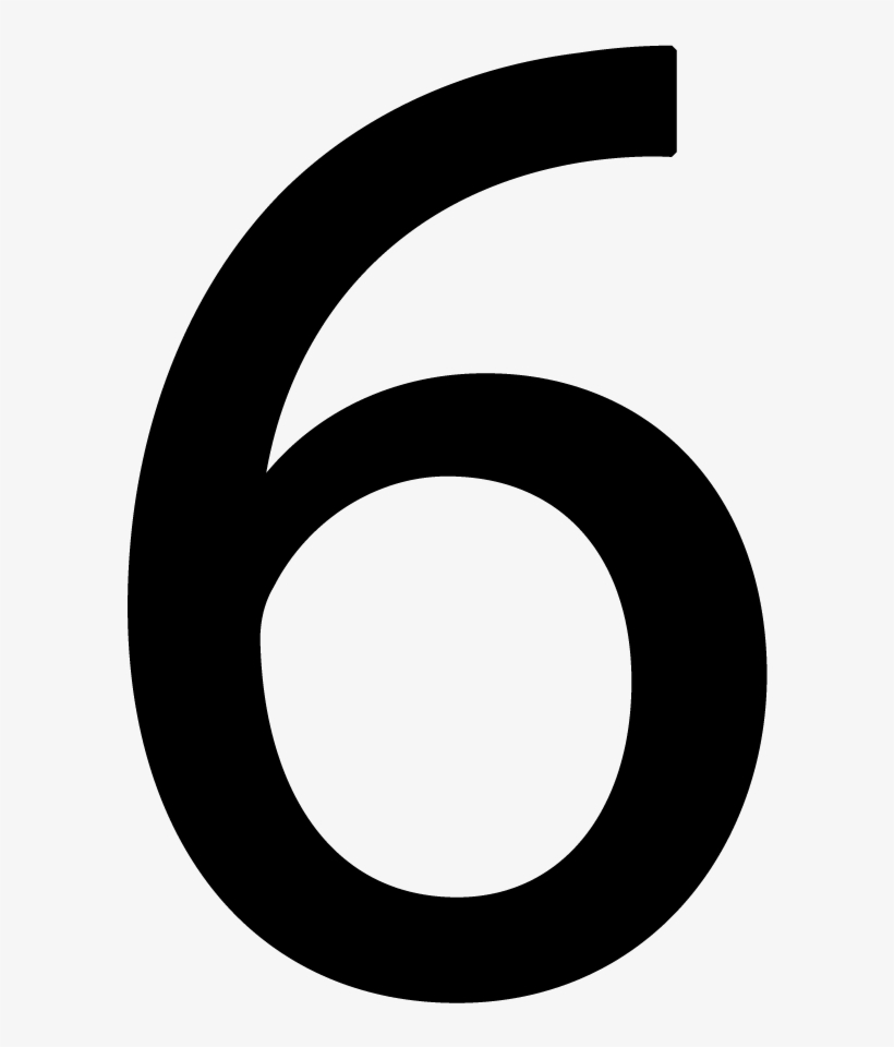 Number 6 Png - 6 With Transparent Background PNG Image | Transparent ...