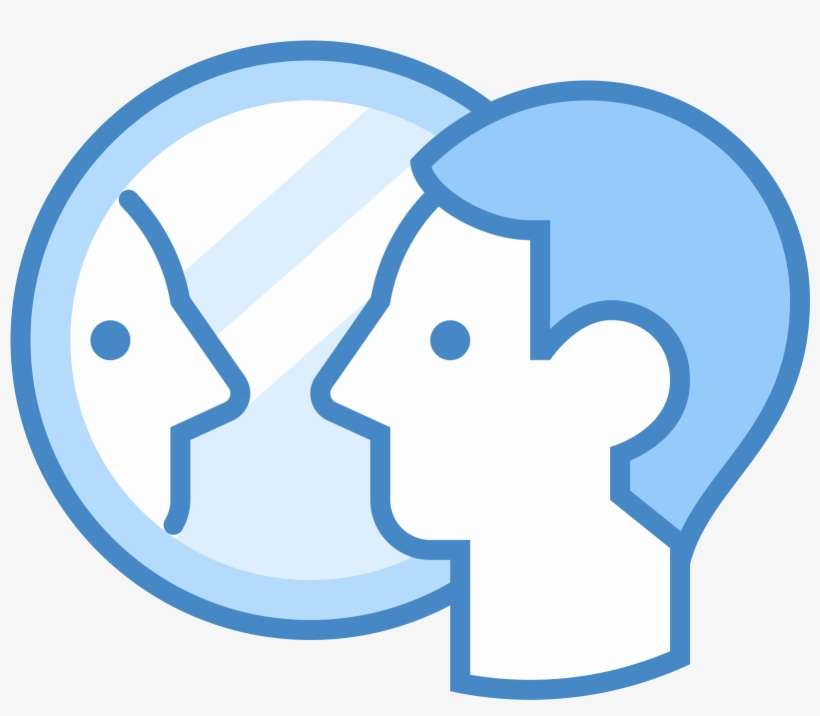 Personne Dans Un Miroir Icon - Introspection Icon PNG Image ...