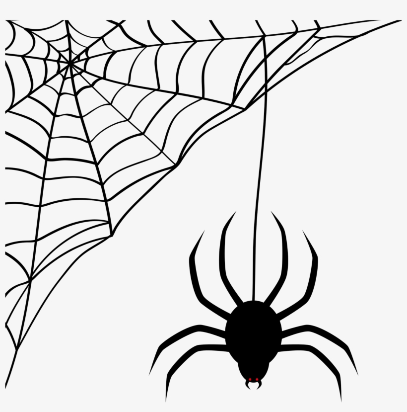 Black Cat Silhouette - Spider Web Clipart PNG Image | Transparent PNG ...