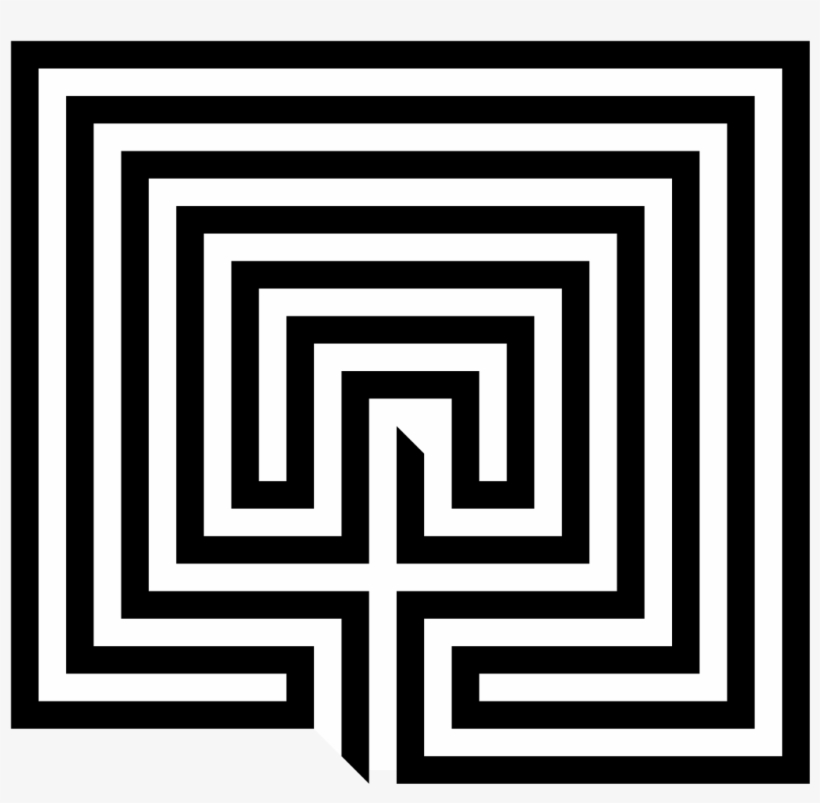 Cretan Labyrinth Square Path - Labyrinth Square PNG Image | Transparent ...