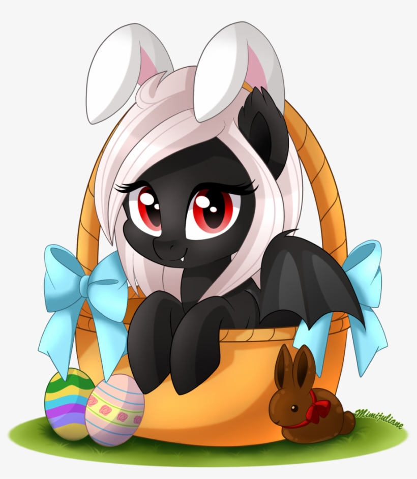 Mimijuliane, Basket, Bat Pony, Bunny Ears, Chocolate - Easter Basket ...