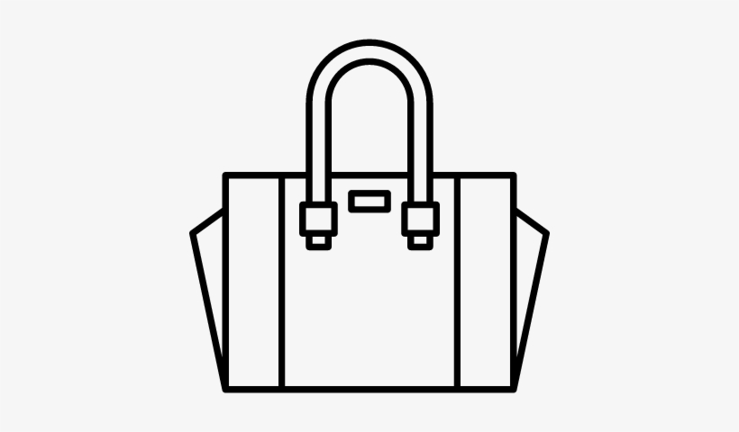 Hand Bag Outline Vector - Bag Outline PNG Image | Transparent PNG Free ...