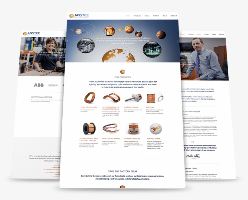 Website Anstee Coil Stroud Gloucestershire - Web Design PNG Image ...