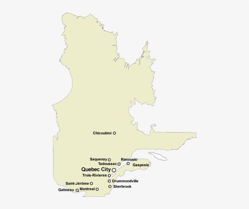 Download Quebec Map - Map Of Quebec Without Cities | Transparent PNG ...
