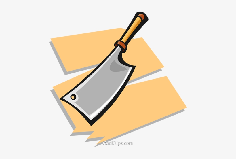 Meat Cleaver Royalty Free Vector Clip Art Illustration - Vector ...
