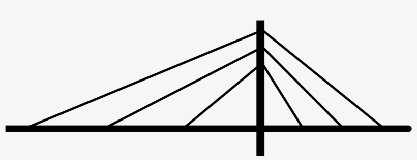 Open - Cable Stayed Bridge Vector PNG Image | Transparent PNG Free ...