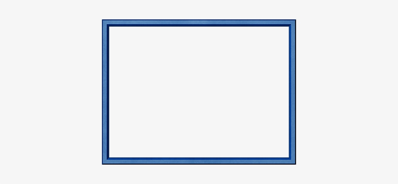 Download Presentation Photo Frames - Blue Rectangle Border Png ...