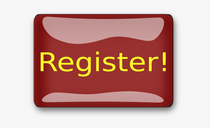 Red Rectangle Register Button Svg Clip Arts 600 X 418 PNG Image ...