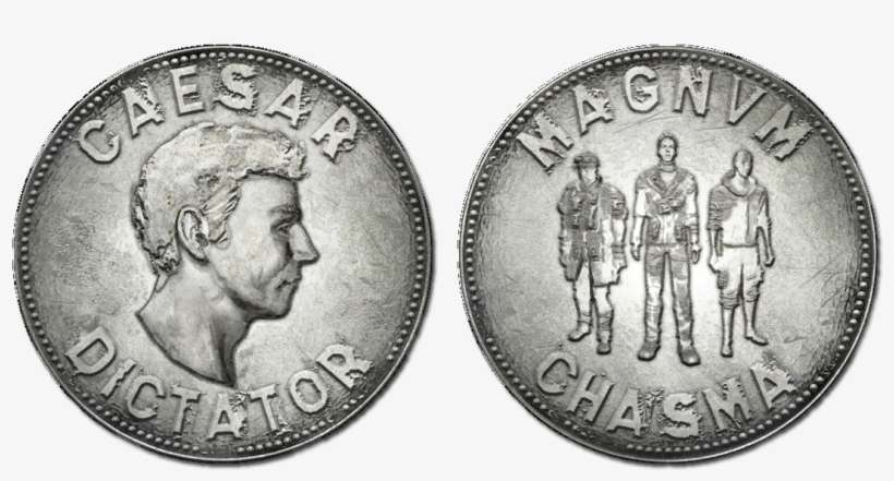 Fnv Legion Silver Coin - Fallout New Vegas Legion Coin PNG Image ...