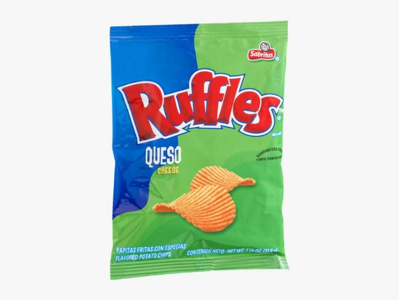 4 Dec - Ruffles Potato Chips, Queso Cheese Flavored - 1.5 Oz PNG Image ...