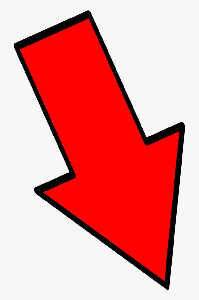 Red Arrow Down Right Red Down Right Arrow PNG Image Transparent