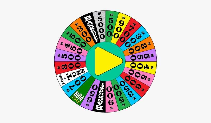 Wheel Of Fortune Wedges And Tokens