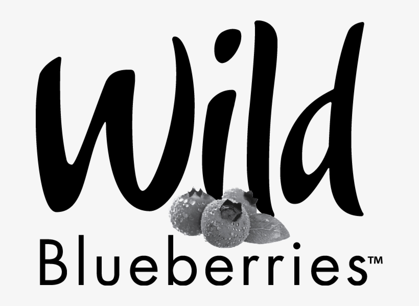 Wild Blueberries Logo Grayscale Png - 1 Promotional 16 Oz. Swig ...