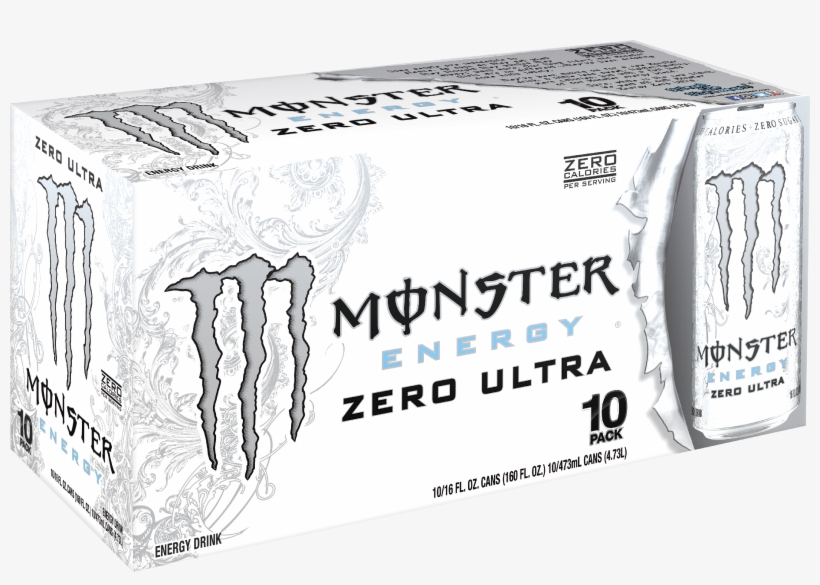 Monster Ultra Energy Drink, Zero, 16 Fl Oz, 10 Count - Monster Energy ...