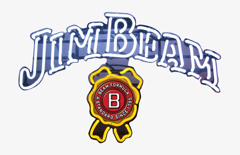 Jim Beam Neon Sign - Jim Beam Neon Light PNG Image | Transparent PNG ...