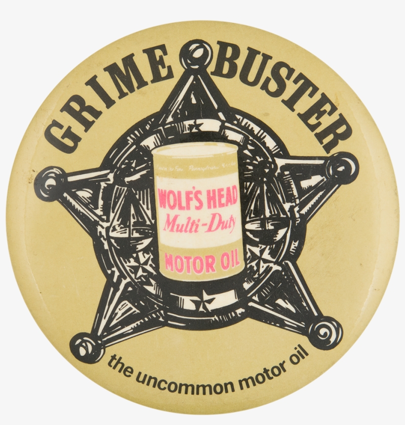 Wolf's Head Motor Oil Grime Buster - Emblem PNG Image | Transparent PNG ...