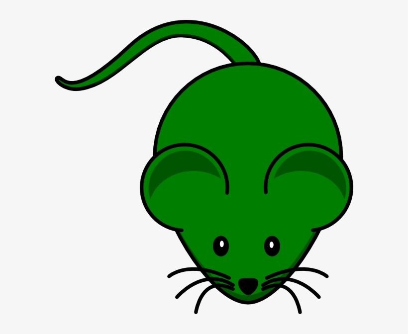 This Free Clipart Png Design Of Dark Green Mouse Clipart - Mouse Clip ...