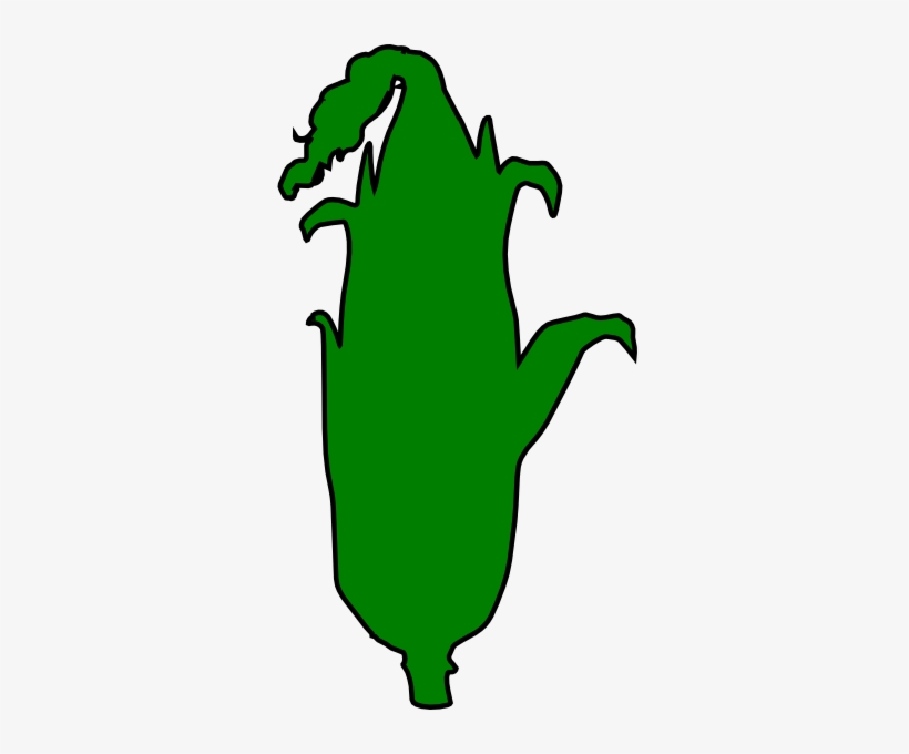 Download This Free Clipart Png Design Of Green Corn Outline - Clip Art ...
