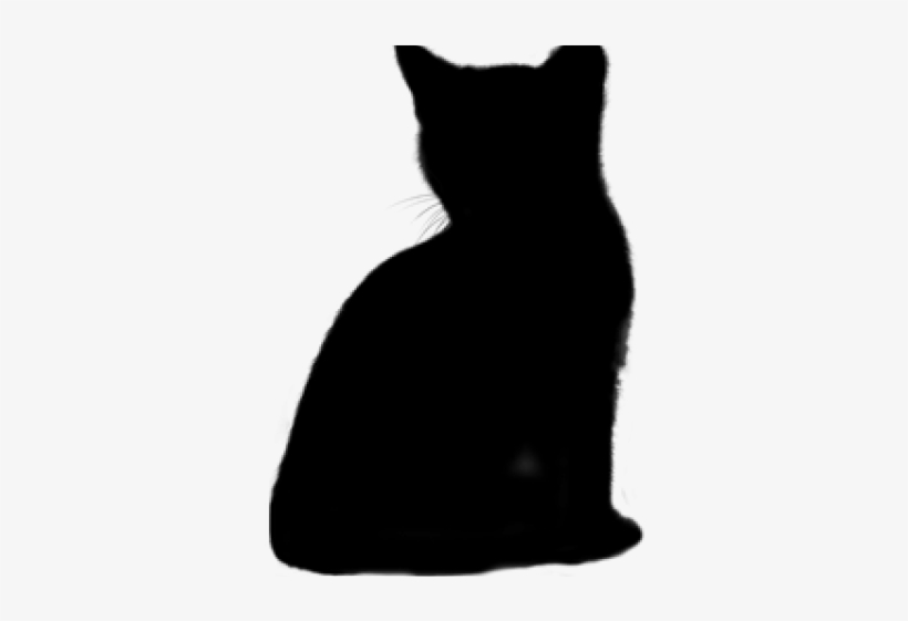 Drawn Black Cat Outline - Cat PNG Image | Transparent PNG Free Download ...