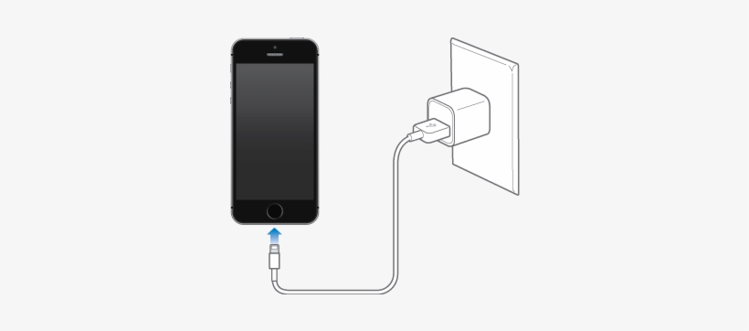 Iphone Connected To The Power Adapter - Iphone PNG Image | Transparent ...