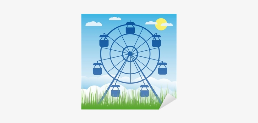 Download Ferris Wheel Vector Illustration - Ferris Wheel Amusement Park ...