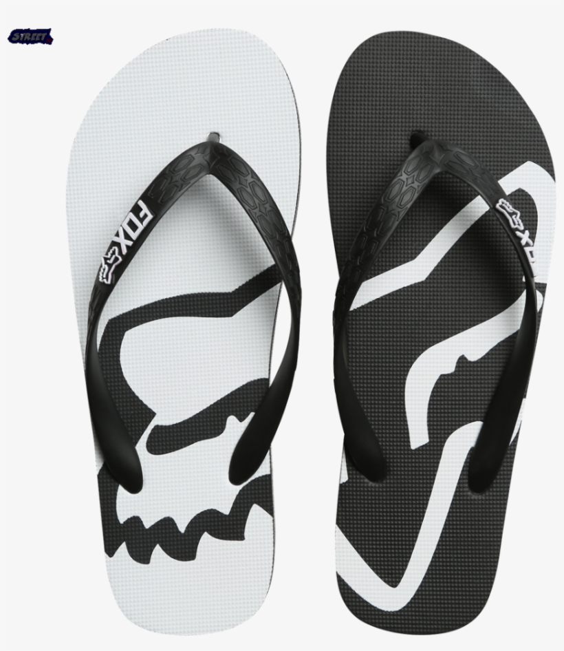 Chancla Fox Beached Flip Flop - Fox - Beached Flip Flop [blk/wht] 6 PNG ...