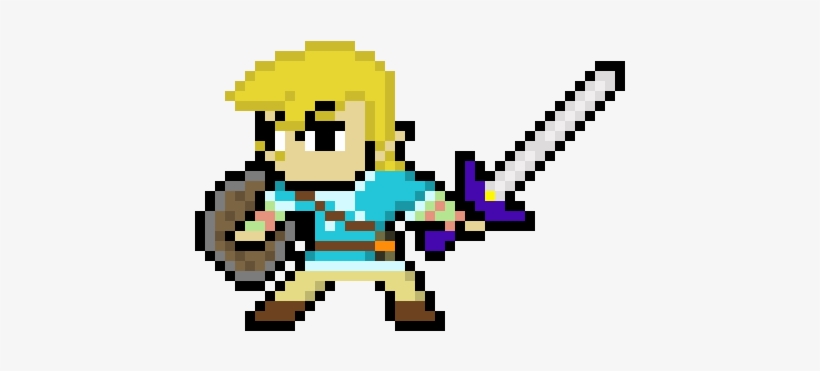 Download Botw Link - Botw Link Pixel Art | Transparent PNG Download ...