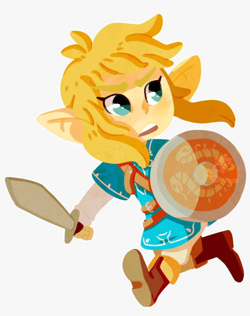 Download Mini Botw Link - Cartoon | Transparent PNG Download | SeekPNG