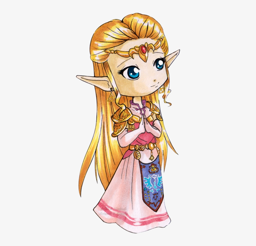 The Legend Of Zelda Chibi - Zelda Ocarina Of Time Chibi PNG Image ...