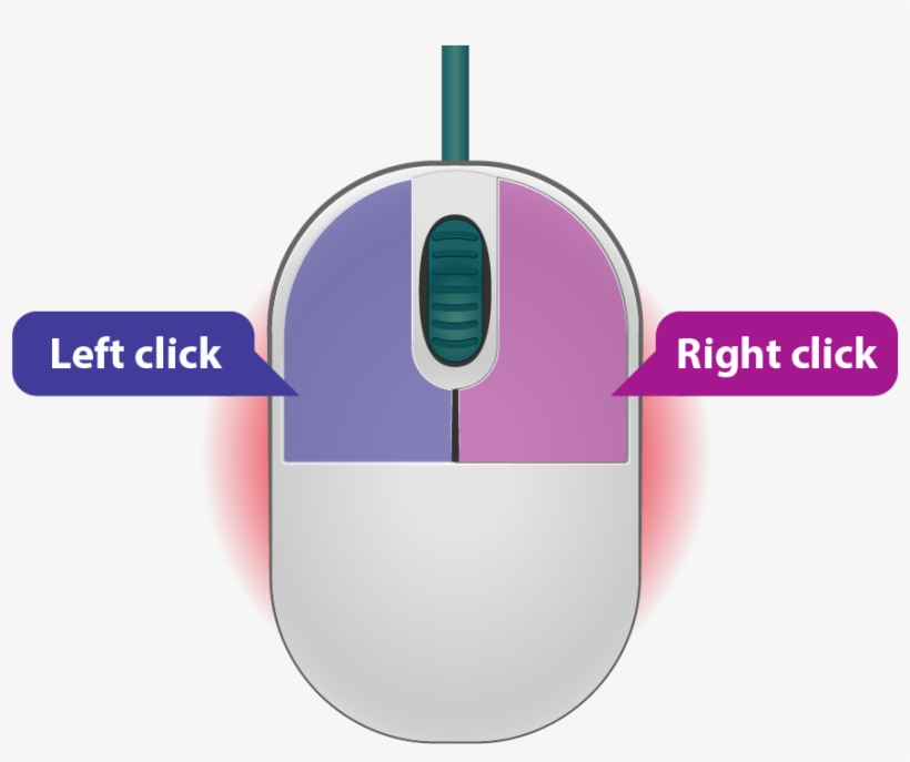 Download A Computer Mouse Showing Left And Right Buttons - Plane Button ...