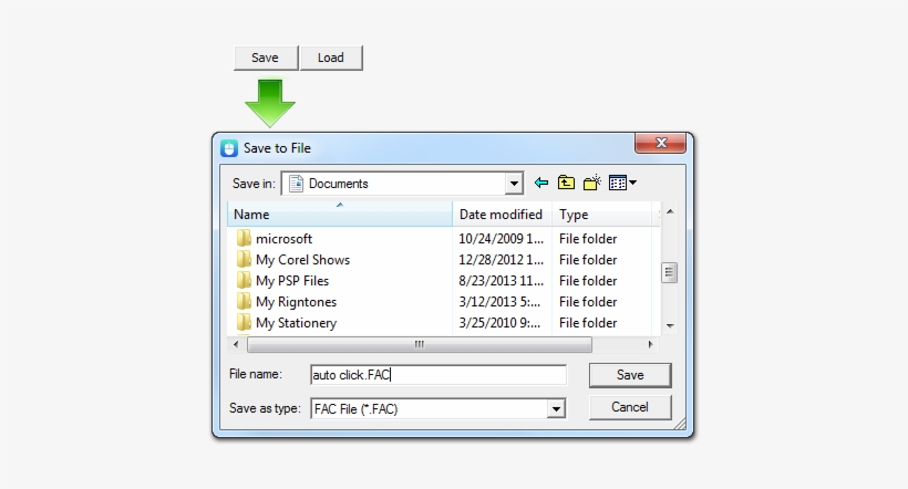 Save Command List As Fac File - Vista Save PNG Image | Transparent PNG ...