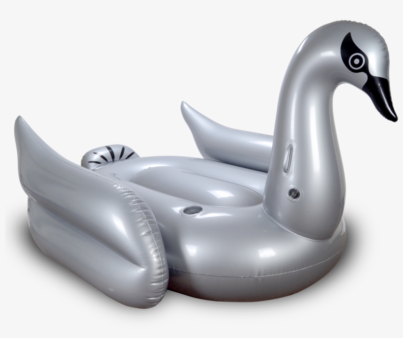 Silver Swan Inflatable Pool Float - Inflatable PNG Image | Transparent ...