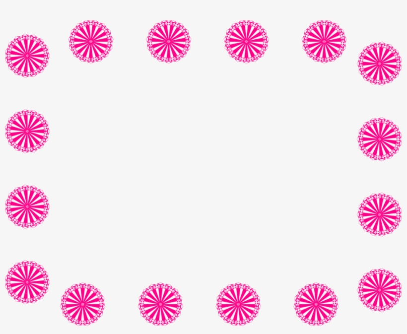 Download Illustration Of A Blank Frame Border Of Pink Circle - Pink ...