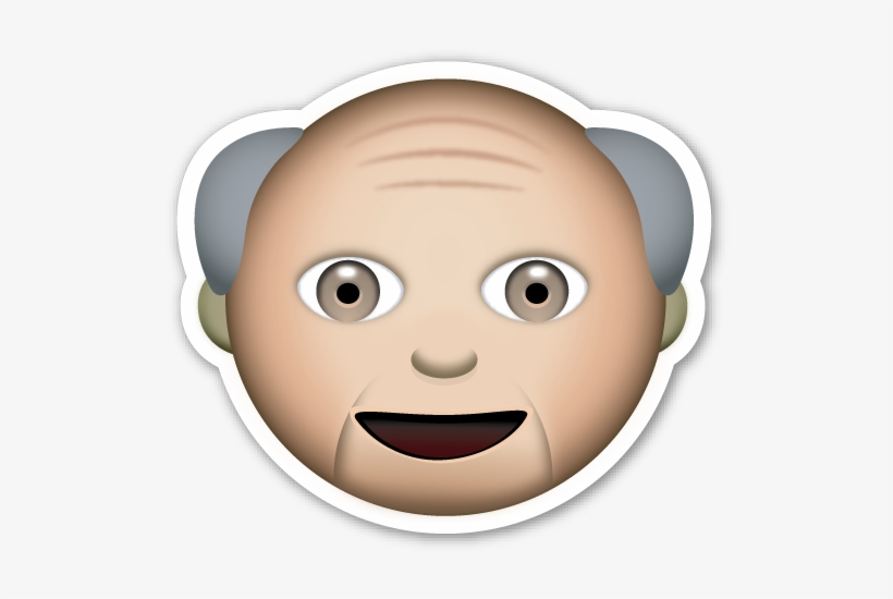 Older Man - Whatsapp Emoticon Old Man PNG Image | Transparent PNG Free ...