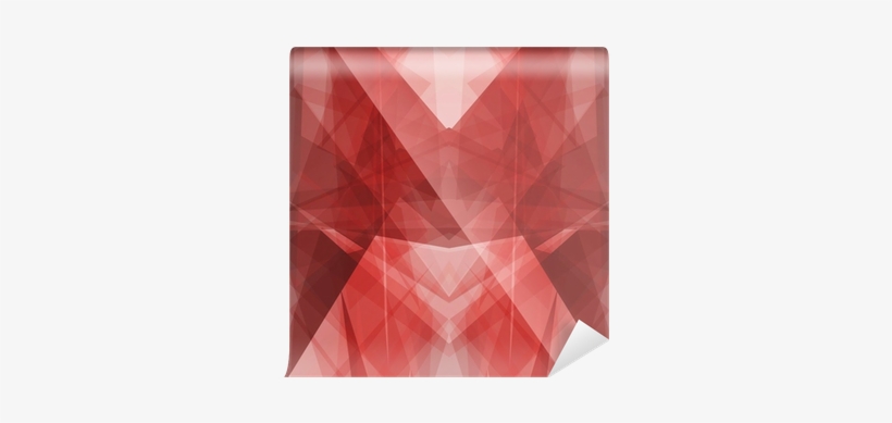 Ruby Red Triangular Square Background Button Icon With - Topaz ...