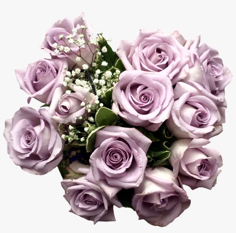 Purple Flower Clipart Purple Rose - Light Purple Roses Bouquet PNG ...