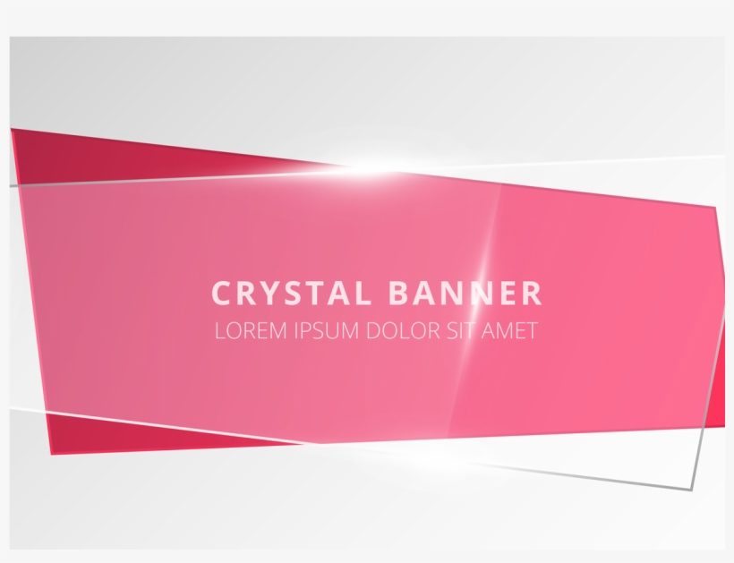 Vector Crystal Banner Picture Freeuse Download - Crystal Banner Png PNG ...