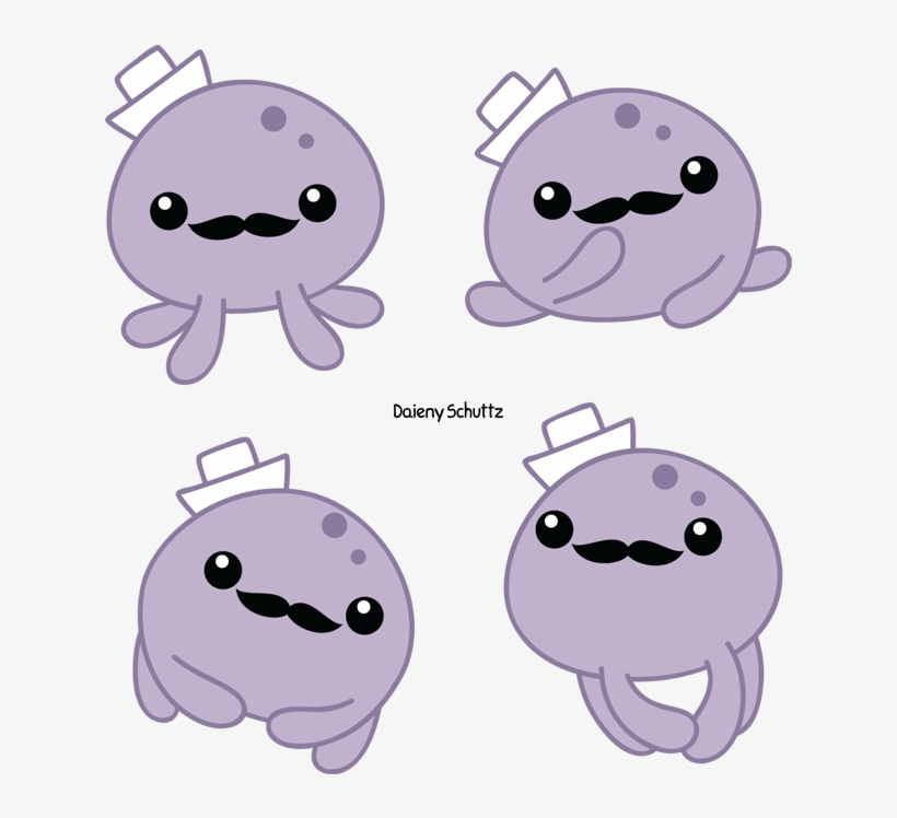 Png Black And White Chibi Octopus By Daieny On Deviantart - Chibi ...