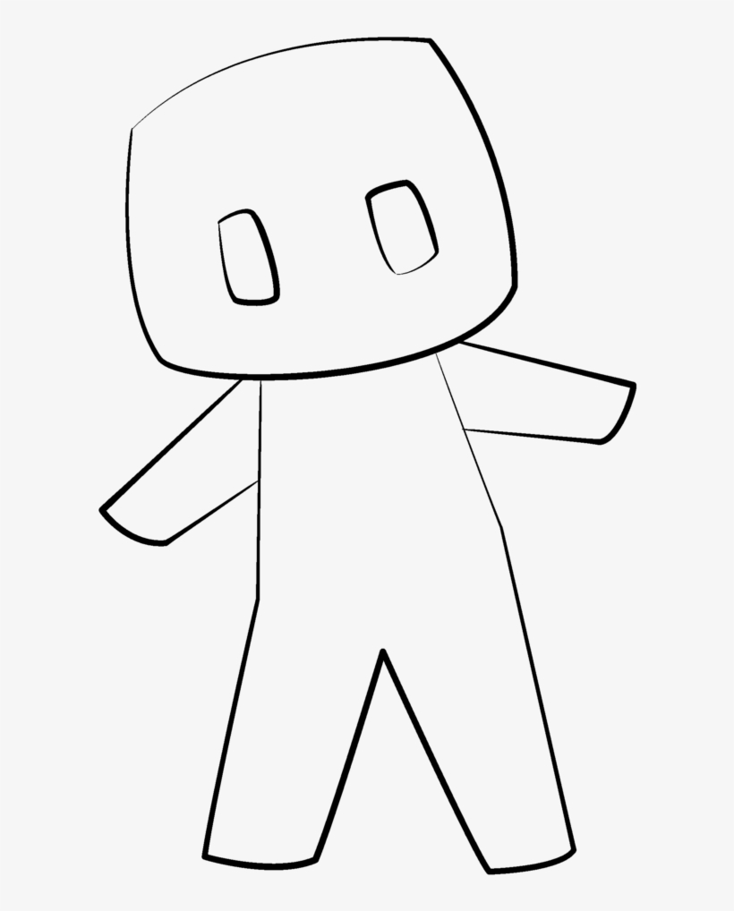 Download Chibi Minecraft Base By Maxi Mines - Cartoon | Transparent PNG ...