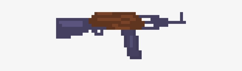 Download Ak47 - Pixel Art | Transparent PNG Download | SeekPNG