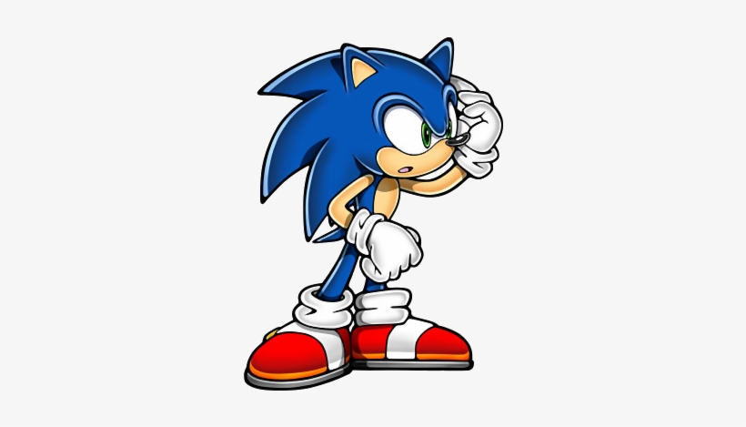 Download Sonic Adventure 25 - Sonic The Hedgehog Confused | Transparent ...