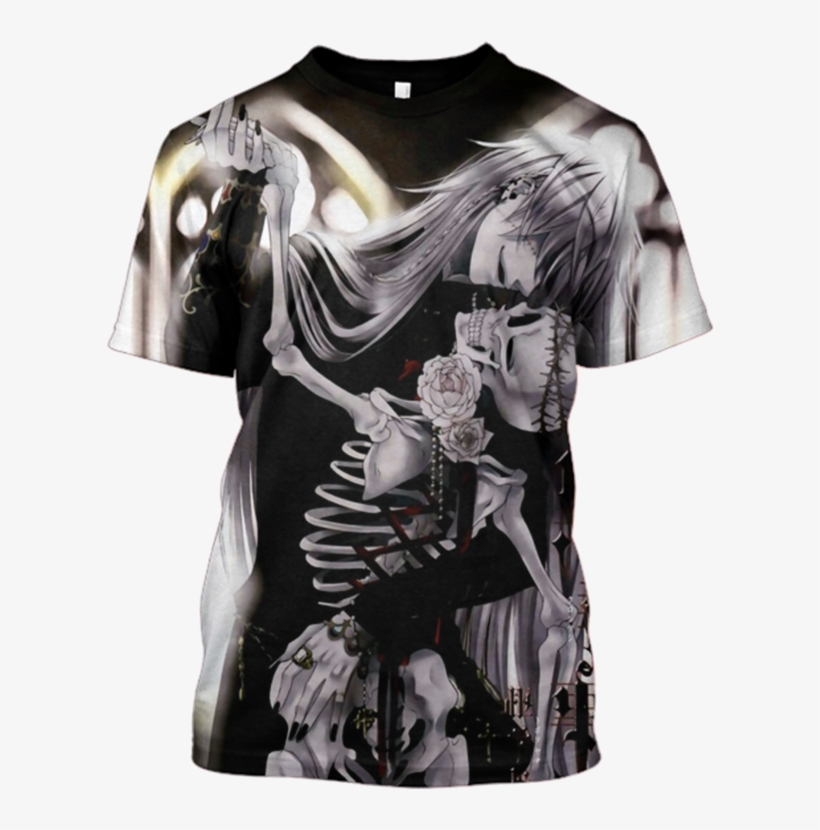 3d Black Butler Tshirt - Custom Personalized Black Butler Kiss Skull ...
