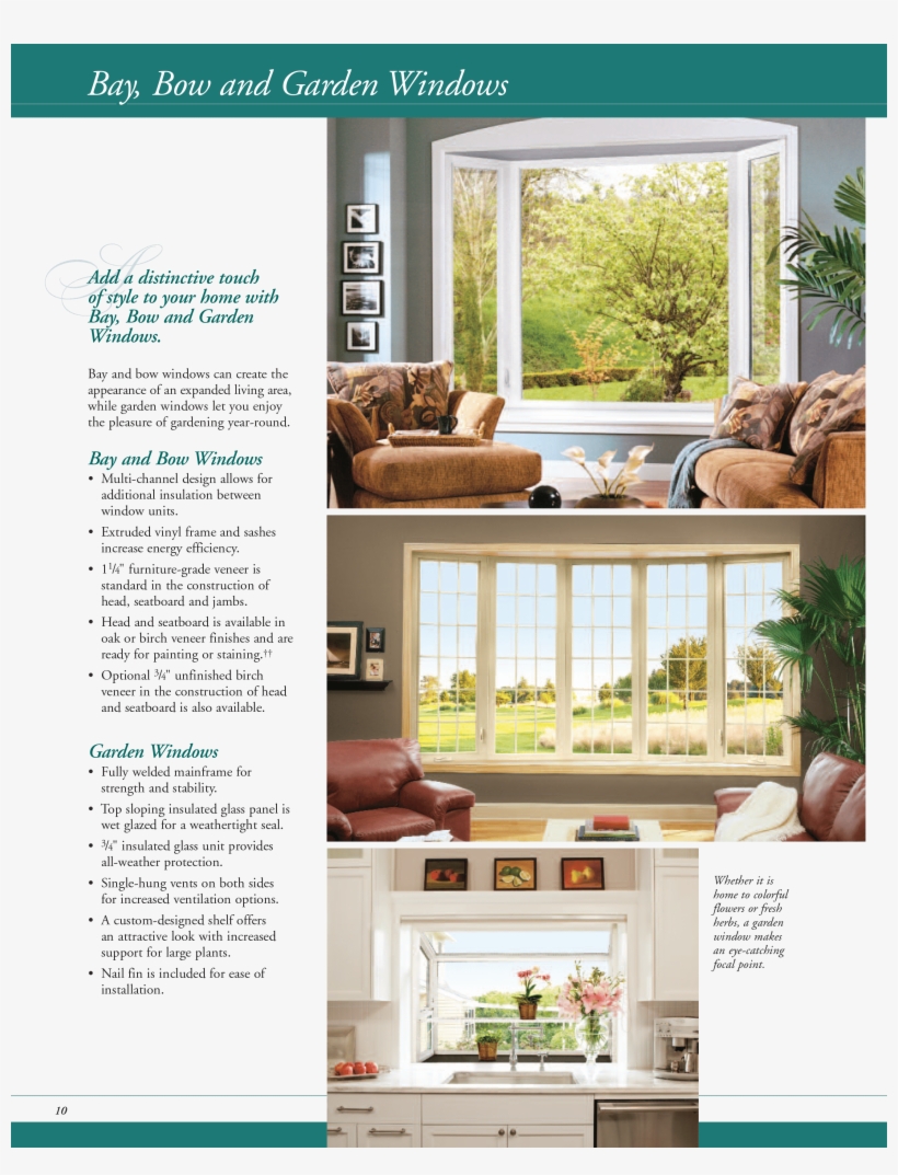 Fairfield Bay Windows - Store Sham (100x200cm) Écru/noir PNG Image ...