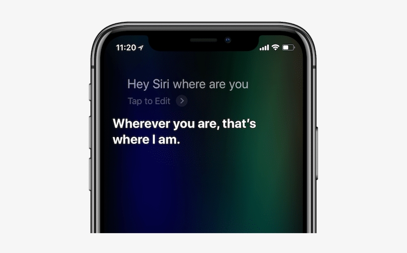 Siri How To Find Iphone 1 - Siri In Iphone X PNG Image | Transparent ...