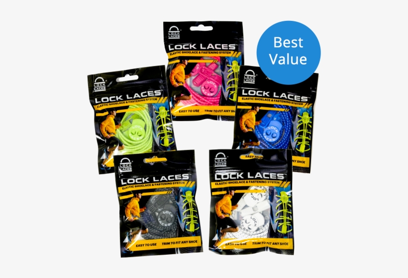 Lock Laces® Pick Your Own 5-pack - Lock Laces Elastic Laces PNG Image ...