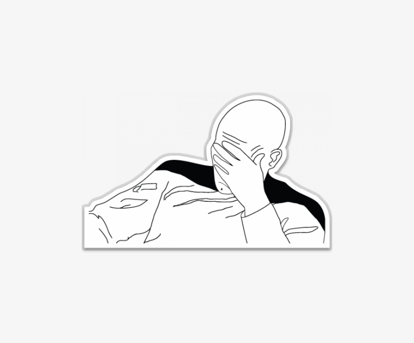 Download Facepalm Meme Shaped Sticker - Facepalm Png | Transparent PNG ...